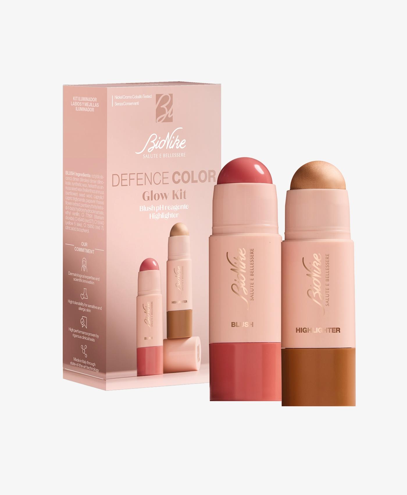 Bionike - GLOW KIT Blush Lip&Cheek pH Reagente e Illuminante, BioNike